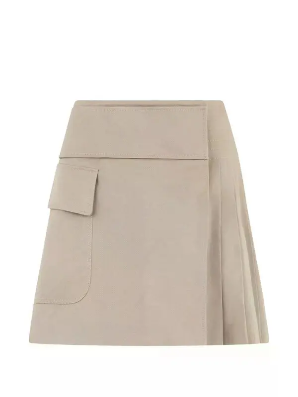 Alberta Ferretti A-line Mini Skirt - Neutrals