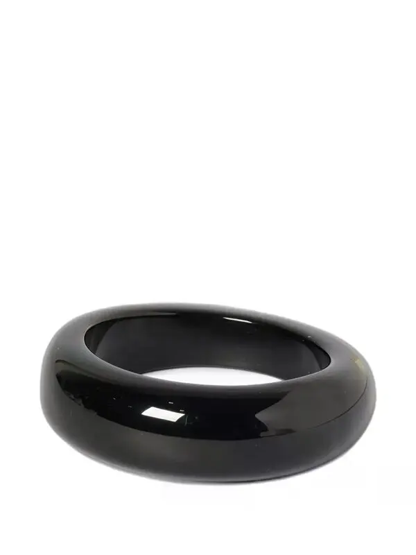 Emporio Armani Asymmetric Bangle - Black