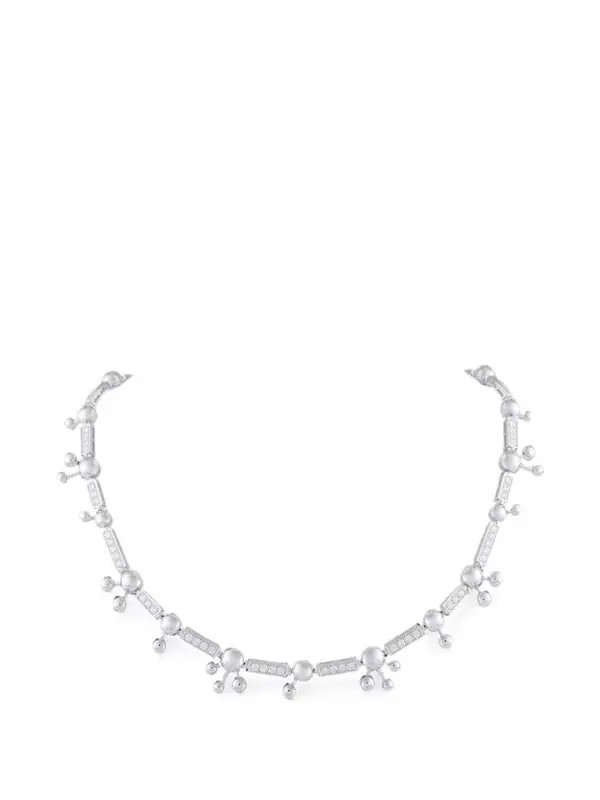 BVLGARI Astrale Diamond Necklace In 18k White Gold