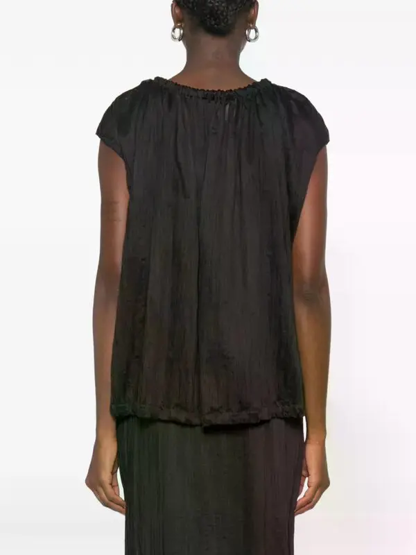 Sú Plissé-effect Sleeveless Blouse