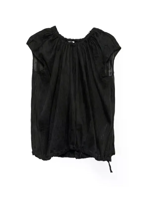 Sú Plissé-effect Sleeveless Blouse