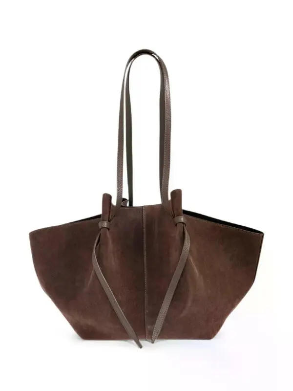 Yuzefi Mochi Suede Tote Bag - Brown