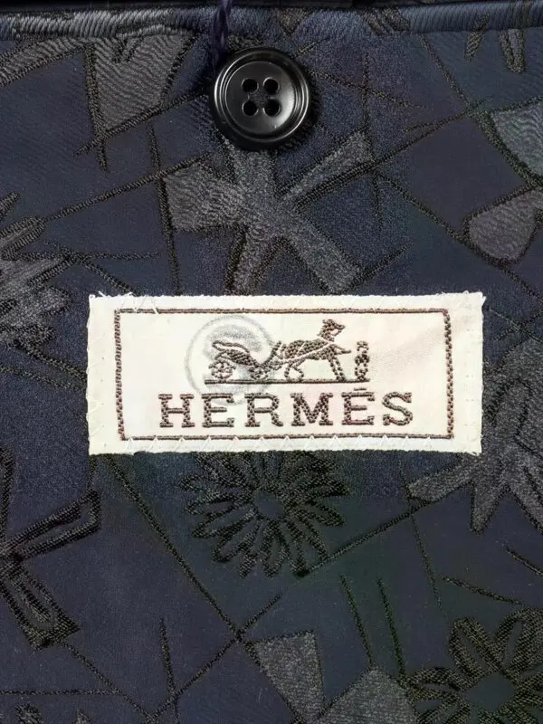 Hermès 2010s Floral-pattern Blazer