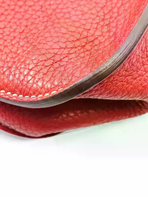Hermès 31 Arzan Two-way Leather Handbag - Red