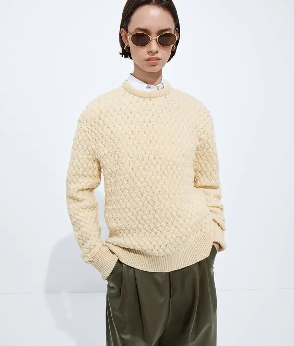 Bottega Veneta Intrecciato Wool Sweater