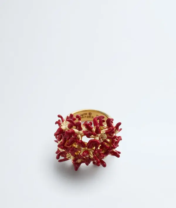 Bottega Veneta Sea Coral Ring - Cardinal