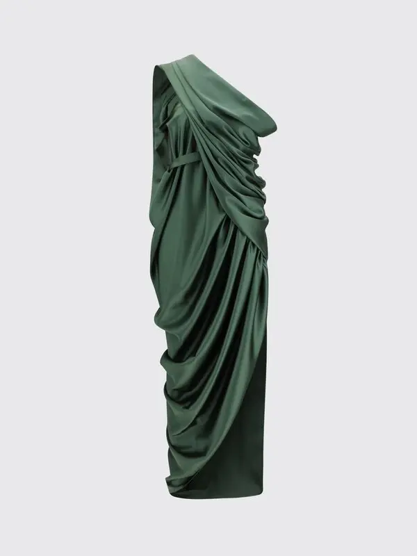VIVIENNE WESTWOOD Asymmetrical Draped Midi Dress