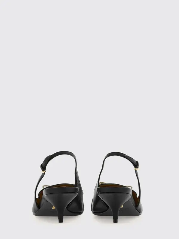 FERRAGAMO Slingback Court Shoes With Bow Detailing - Black