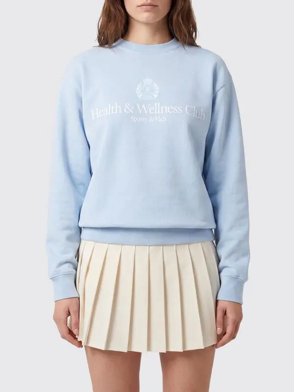 SPORTY & RICH Sweatshirt - Gnawed Blue