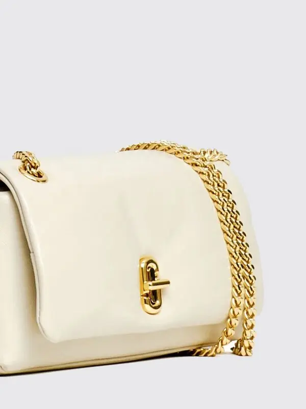Marc Jacobs Scene Leather Crossbody Bag With Chain Strap - White