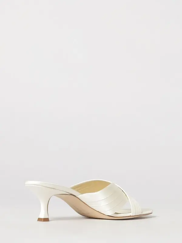 Manolo Blahnik Heeled Sandal - Cream