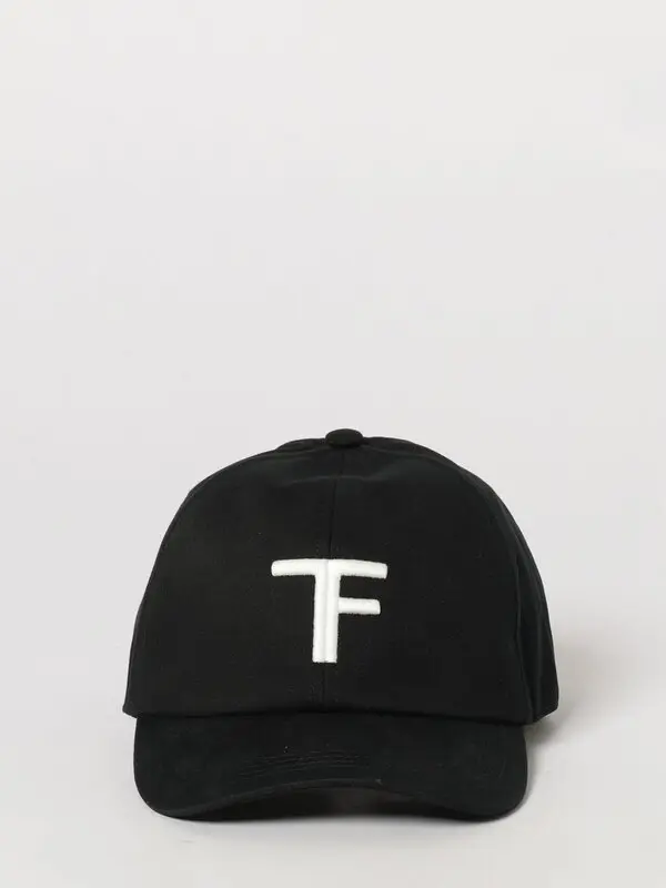 TOM FORD Cotton Twill Baseball Cap With Embroidered Logo - Black