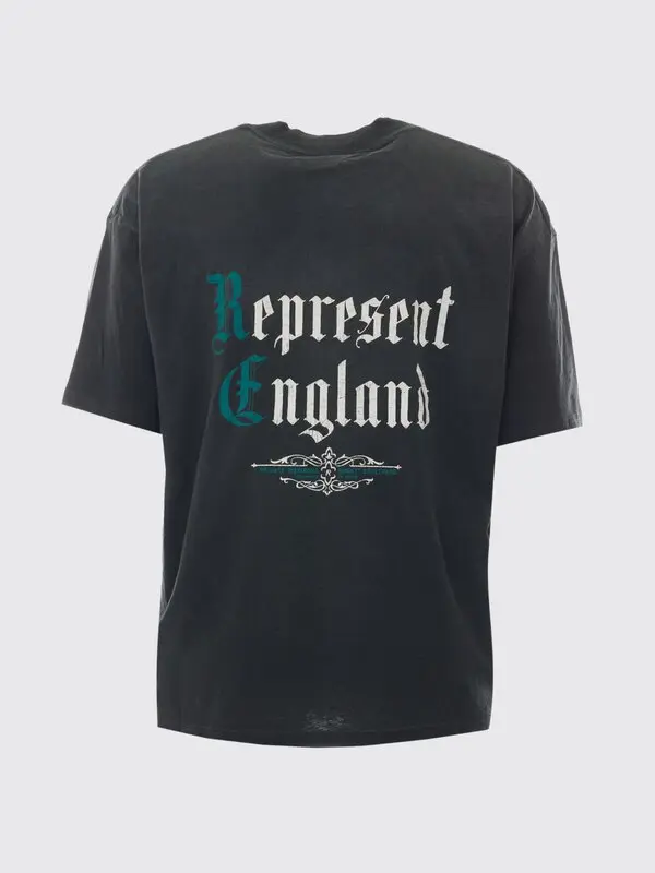 REPRESENT Crewneck T-shirt In Organic Cotton And Hemp With Contrasting Logo