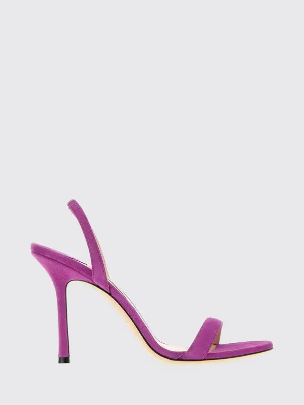 JIMMY CHOO Suede Slingback Sandals With Stiletto Heel - Violet