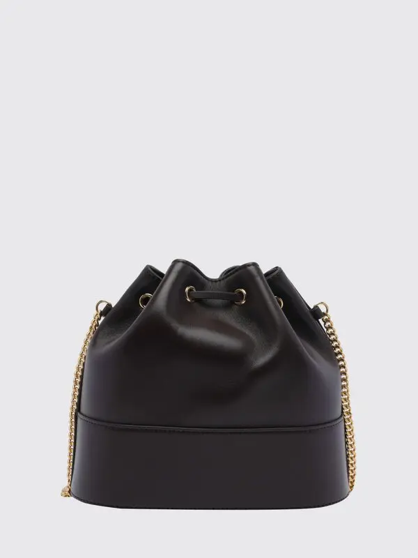 Valentino Garavani Vlogo Signature Mini Bucket Bag In Calf Leather - Brown