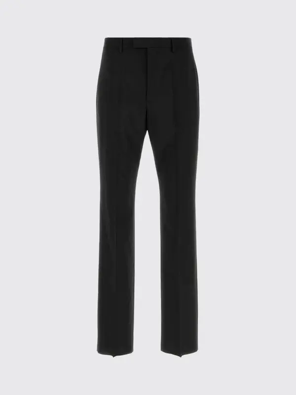 Valentino Garavani Slim Fit Wool Blend Tailored Trousers - Black