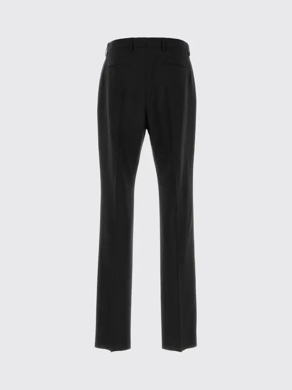 Valentino Garavani Slim Fit Wool Blend Tailored Trousers - Black