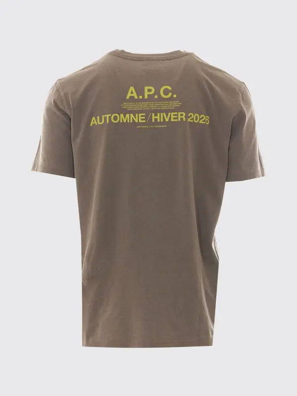 A.p.c. Cotton T-shirt With Back Logo Print - White