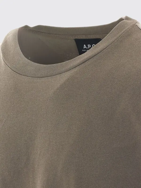 A.p.c. Cotton T-shirt With Back Logo Print - White
