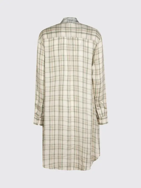 Acne Studios Viscose Check Pattern Mini Dress