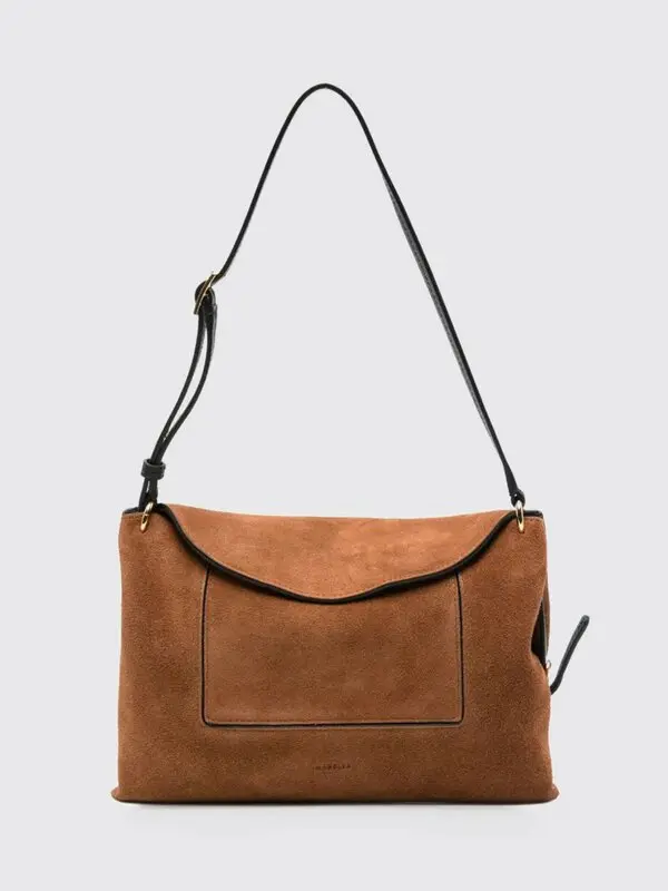 WANDLER Croc Effect Crossbody Bag - Cocoa