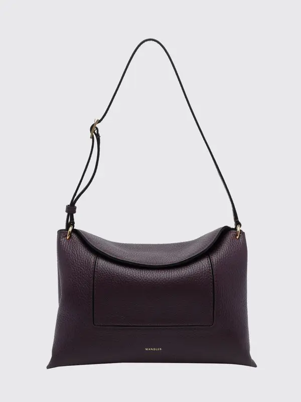 WANDLER Penelope Shoulder Bag In Calf Leather - Violet