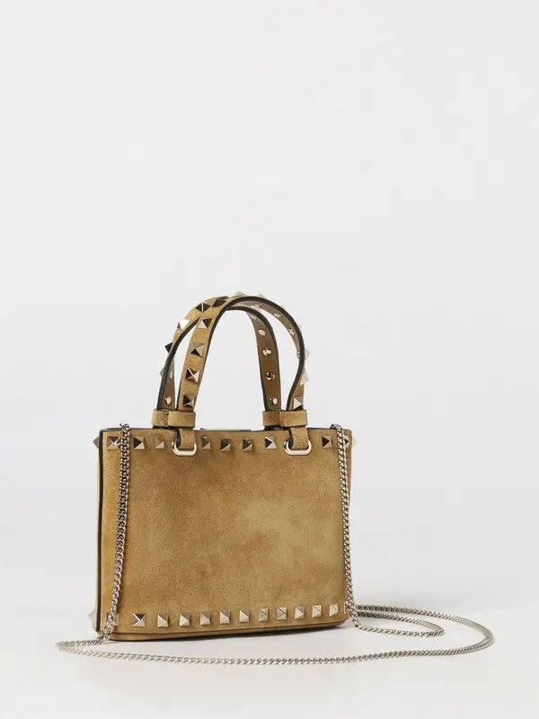 Valentino Garavani Rockstud Mini Handbag In Leather With Embroidery And Studs