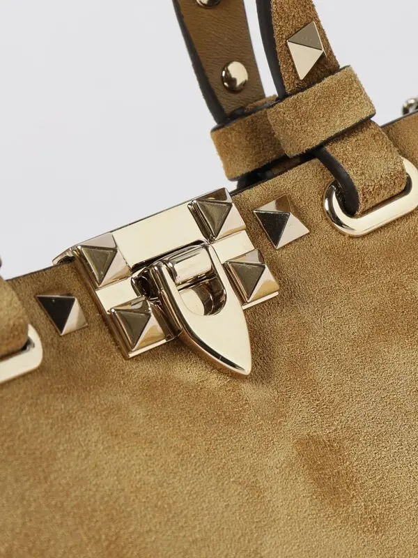 Valentino Garavani Rockstud Mini Handbag In Leather With Embroidery And Studs