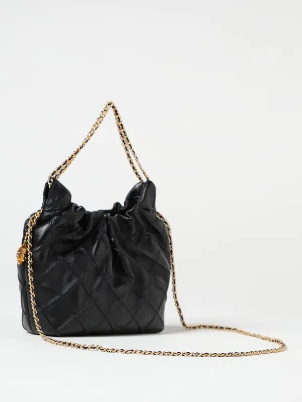 Tory Burch Fleming Mini Leather Shoulder Bag - Black