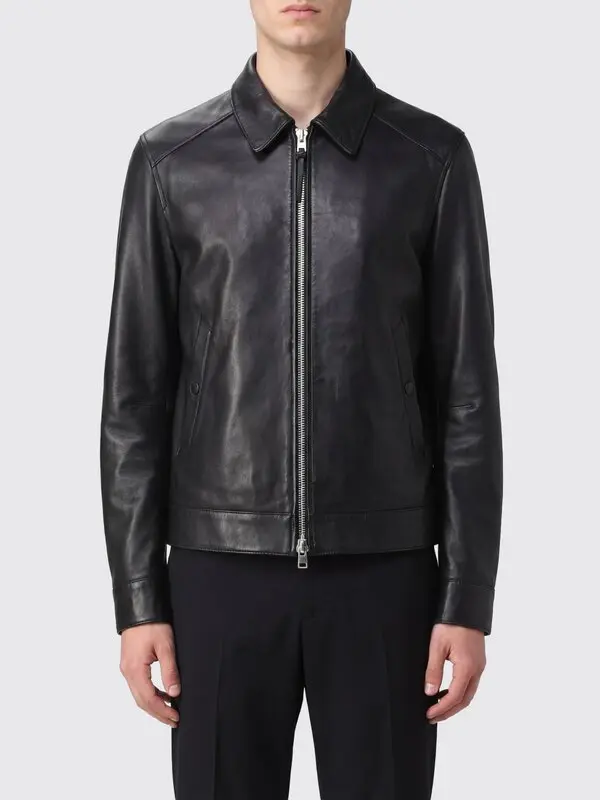 TOM FORD Smooth Lambskin Leather Shirt Jacket - Black