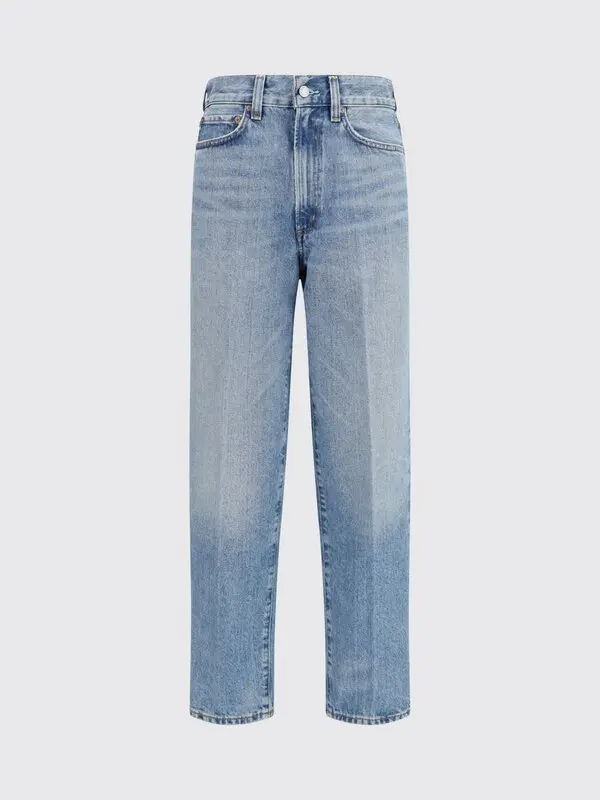 AGOLDE Mid-rise Straight Jeans In Pure Cotton Denim