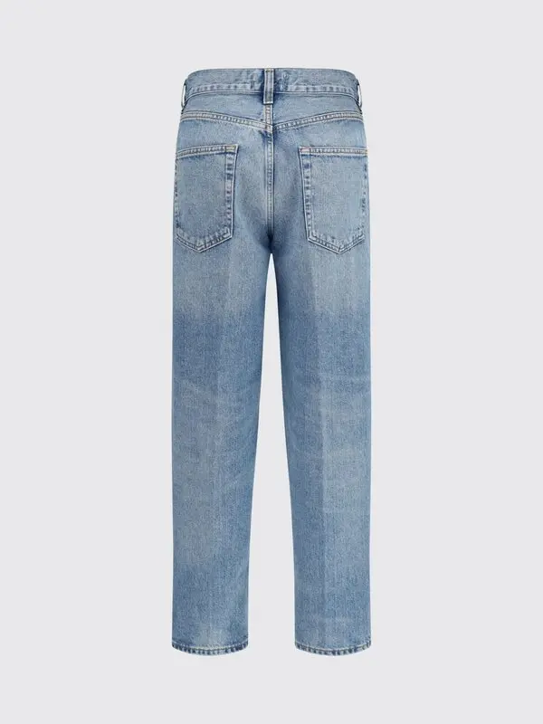 AGOLDE Mid-rise Straight Jeans In Pure Cotton Denim