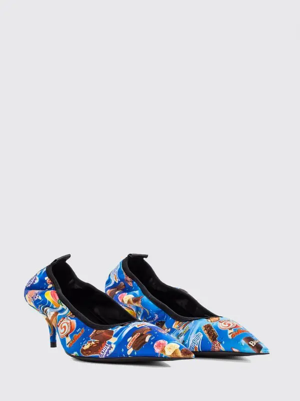 Balenciaga Avenue Printed Satin Pumps