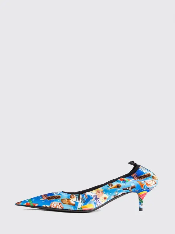 Balenciaga Avenue Printed Satin Pumps