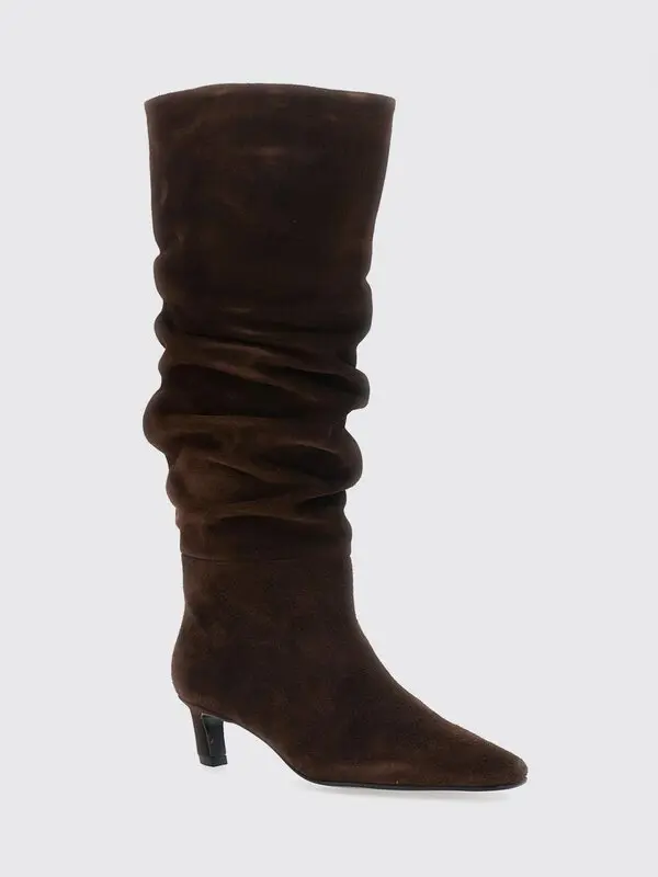 ALOHAS Kalila Ruched Suede Knee-high Boots