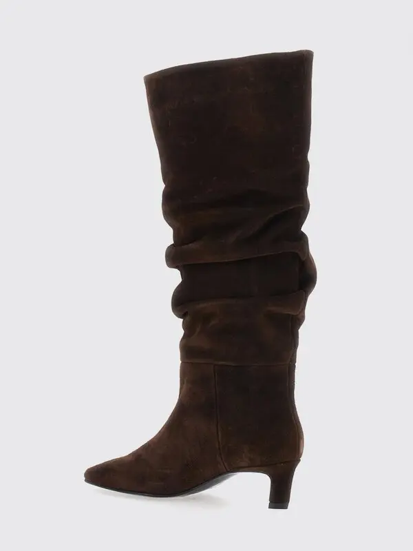 ALOHAS Kalila Ruched Suede Knee-high Boots
