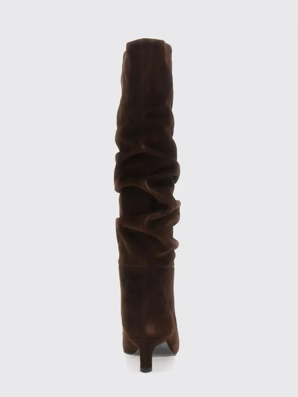 ALOHAS Kalila Ruched Suede Knee-high Boots
