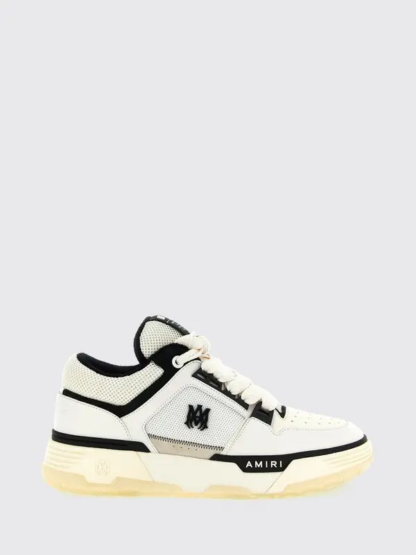 Amiri Ma-1 Leather And Mesh Monogram Sneakers - White 2