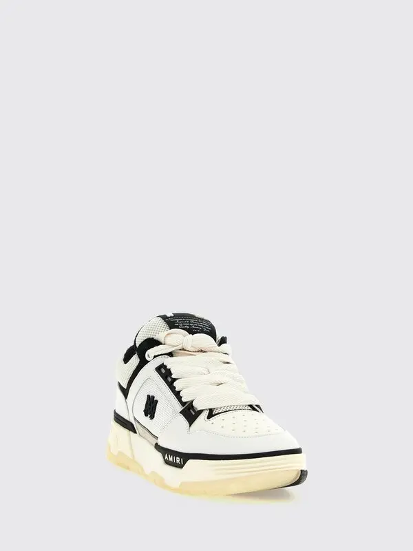 Amiri Ma-1 Leather And Mesh Monogram Sneakers - White 2