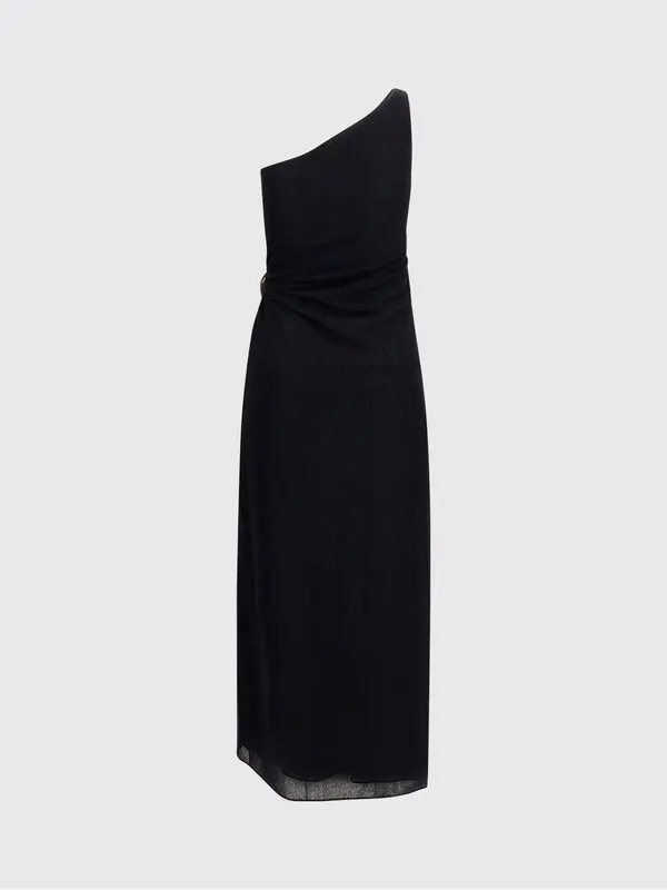 Oseree One-shoulder Long Lurex Evening Gown
