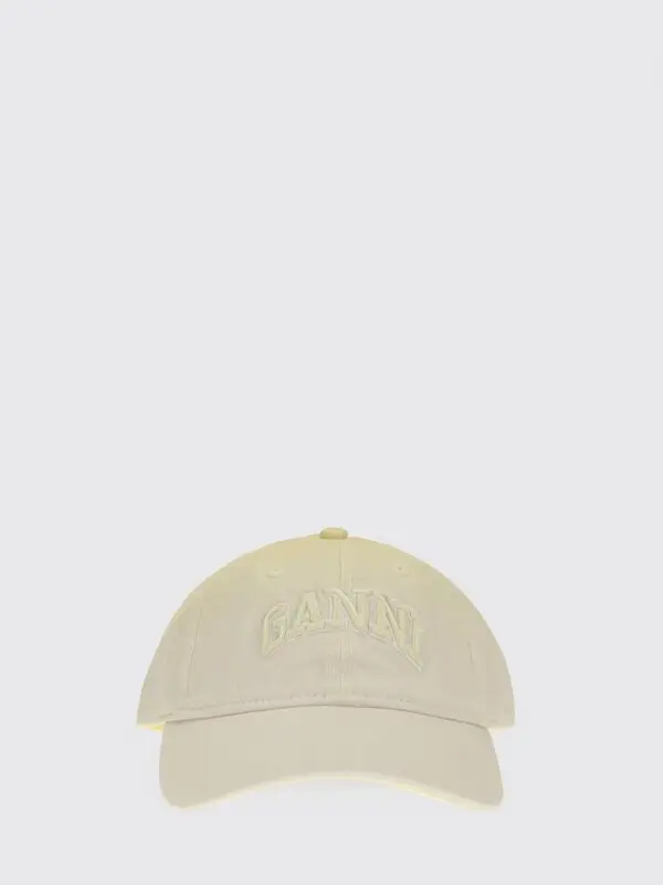 GANNI Two-tone Baseball Cap With Embroidered Logo