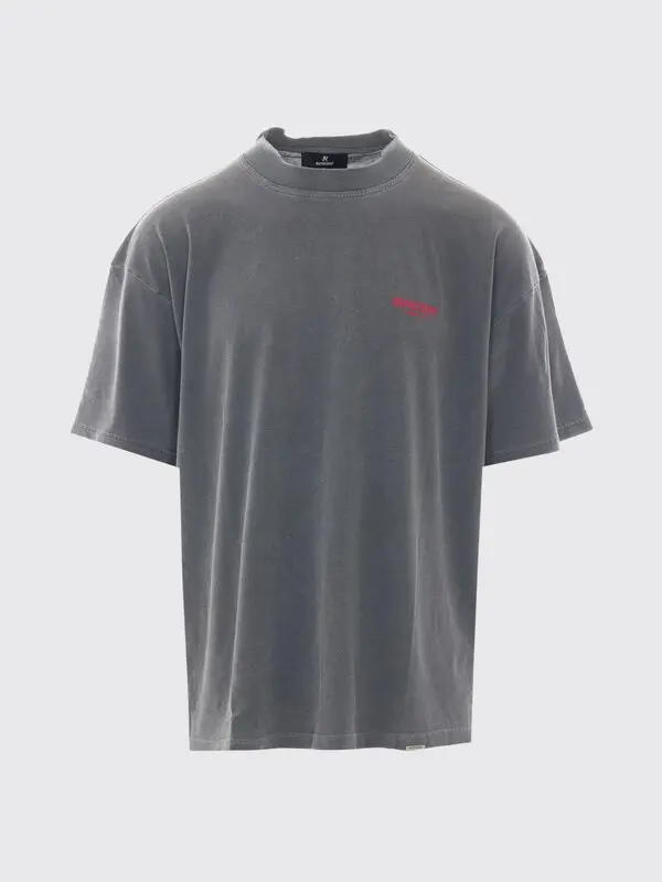 REPRESENT Crew Neck Cotton T-shirt With Contrast Logo