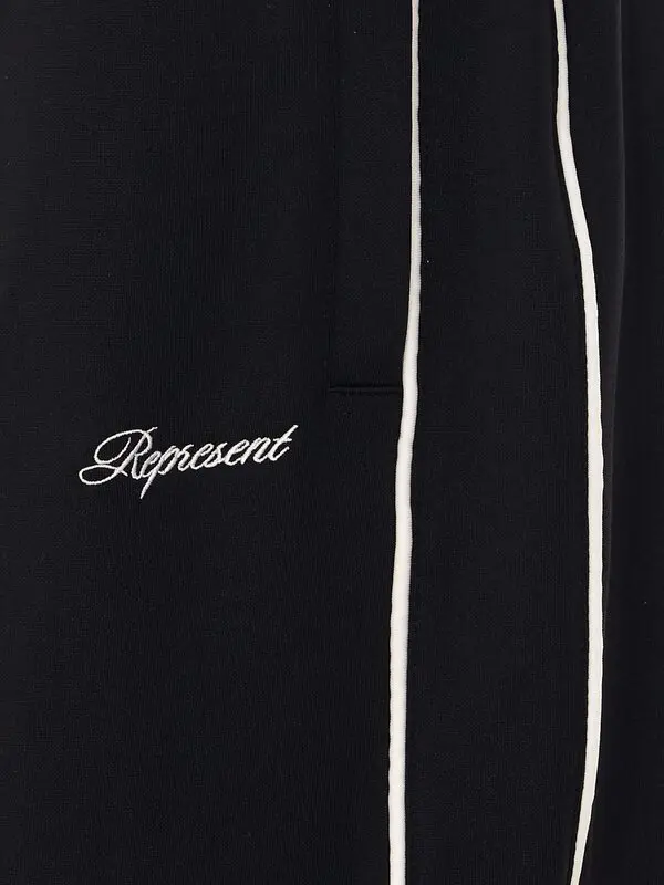 REPRESENT Straight-leg Jersey Jogging Trousers With Contrast Logo