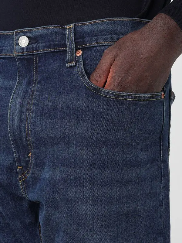 LEVI'S Tapered Fit Mid-rise Stretch Cotton Jeans - Blue 1