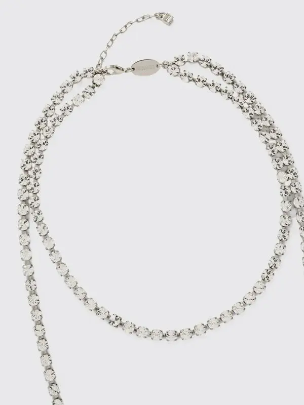 Dsquared2 City Nights Chrome-plated Brass Necklace With Crystals