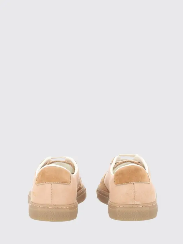 COMMON PROJECTS Two-tone Nappa And Suede Low-top Sneakers - Beige