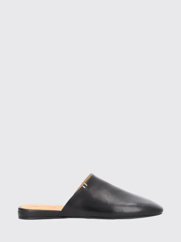Premiata Smooth Calf Leather Mules With Rounded Toe And Open Heel