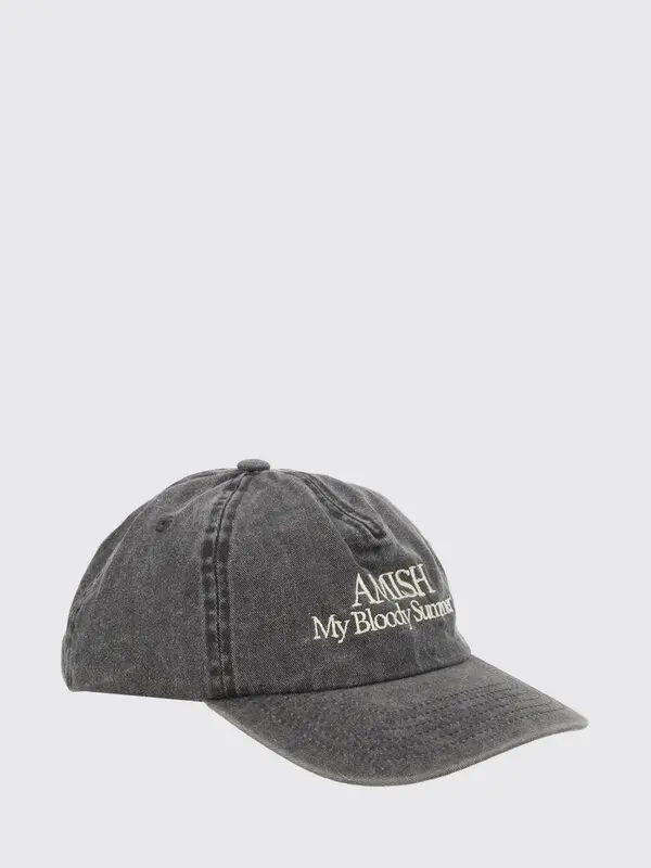 AMISH SUPPLIES Cotton Baseball Cap With Embroidered Logo And Slogan - Grey