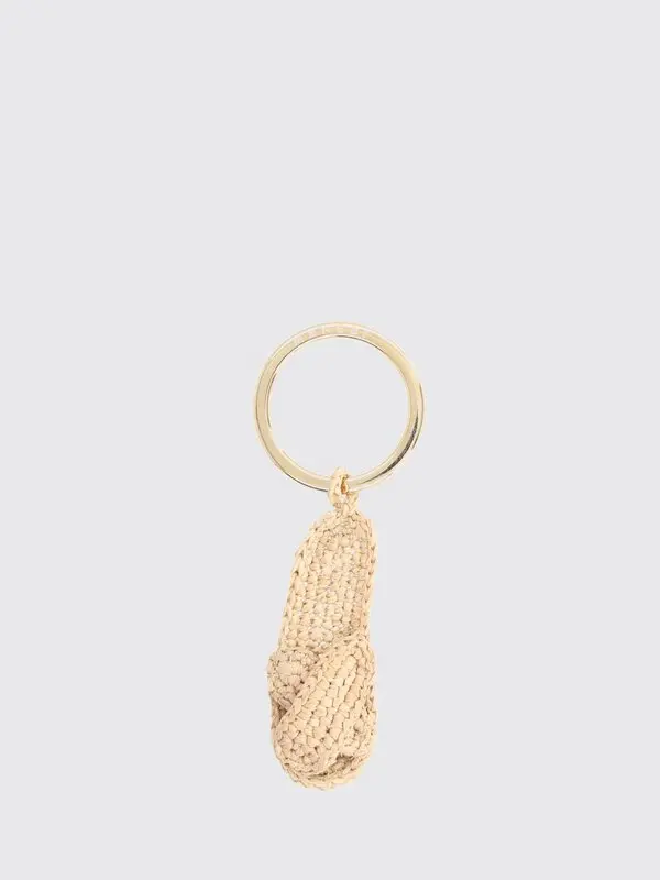 Manebí Espa Raffia Crochet Keyring - Beige