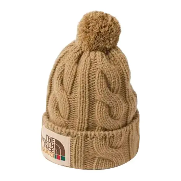 Gucci X The North Face Wool Beanie 'beige - Tan